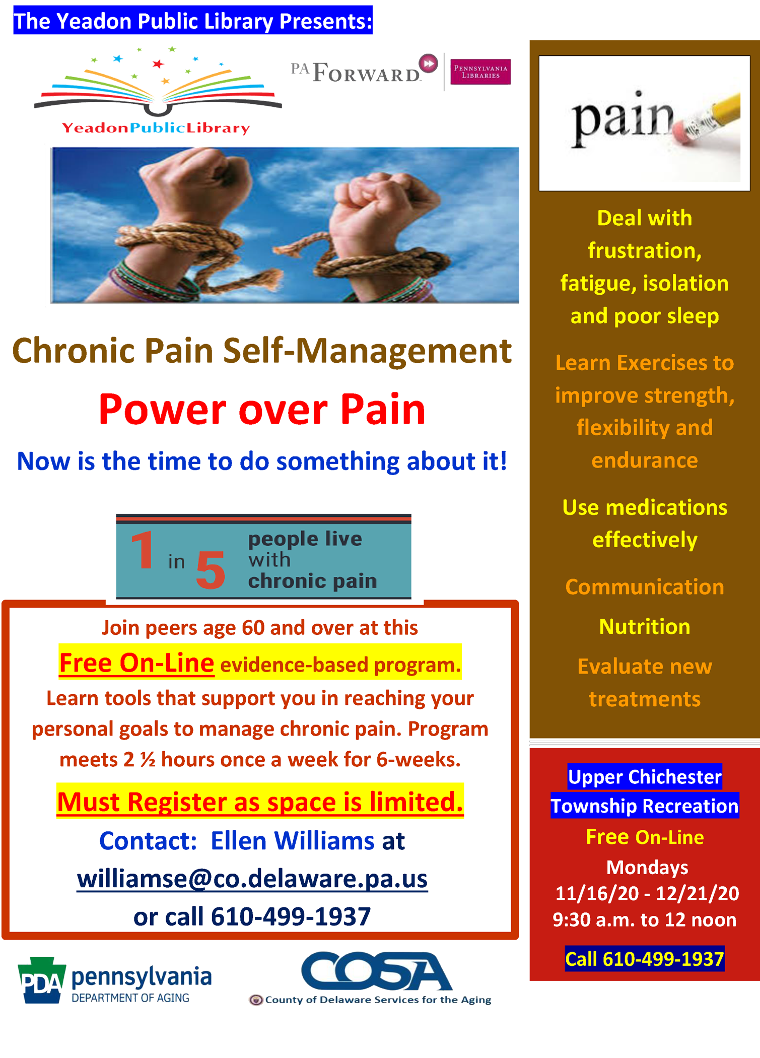 Adult Programs – Yeadon Public Library
